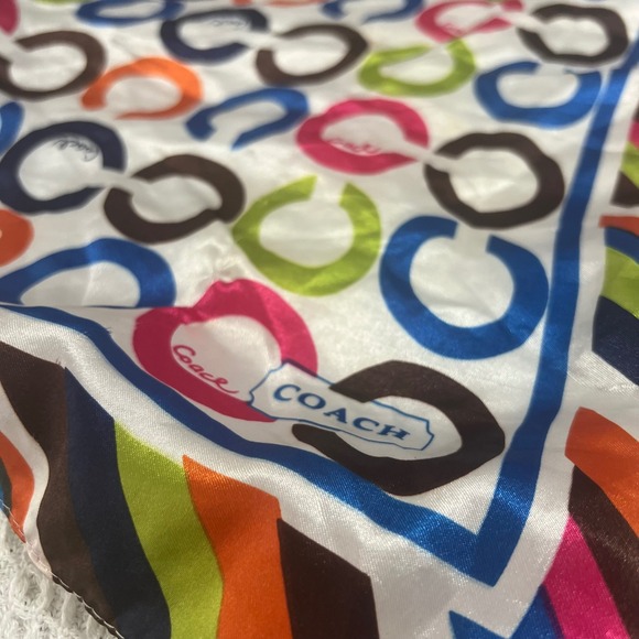 Coach | Accessories | Vintage Coach Y2k Silky Scarf For Neck Or Purse ...